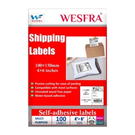 Shipping Labels 4"x6" 100 Sheets Easy Sticking
